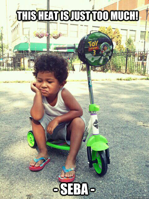 This heat is just too much! - SEBA - - SEBA DOE - quickmeme