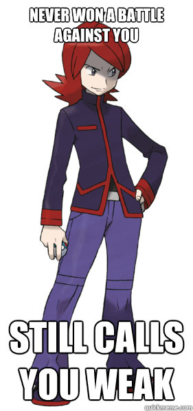 Never won a battle against you Still calls you weak - Misc - quickmeme