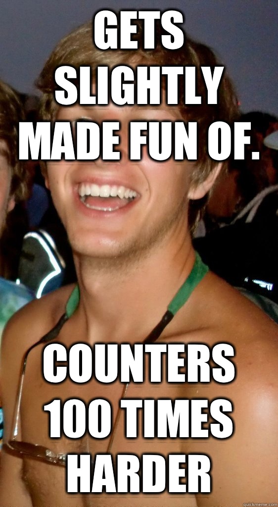 Gets slightly made fun of. Counters 100 times harder - Hipster Kid Wiley - quickmeme