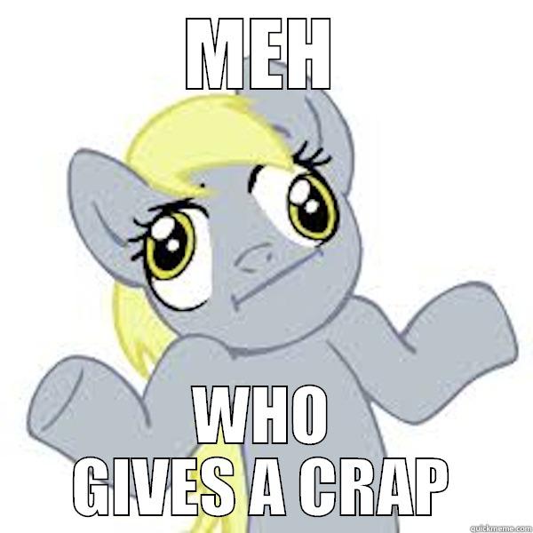 Meh WHO GIVES A CRAP - quickmeme