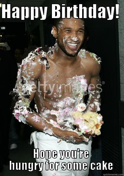Usher Birthday Cake - quickmeme