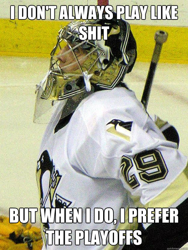 Marc Andre Fleury memes | quickmeme