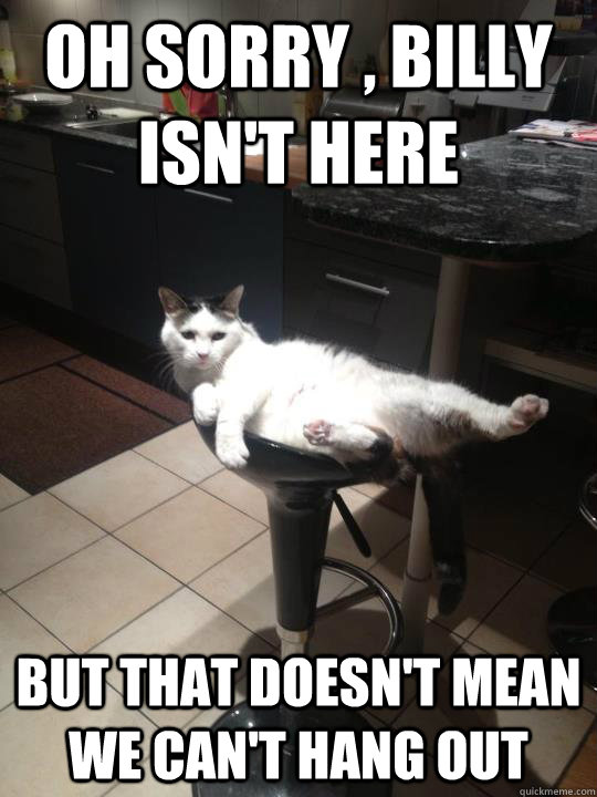 Oh sorry , Billy isn't here But that doesn't mean we can't hang out - Misc - quickmeme