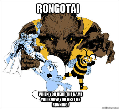 rongotai when you hear the name you know you best be running! - rc meme - quickmeme