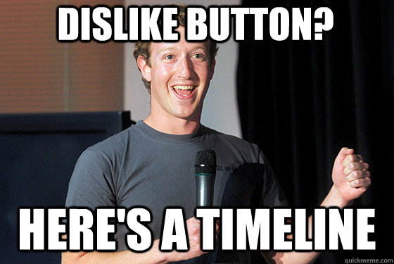 Dislike button? Here's a timeline - Misc - quickmeme