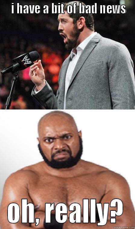 a bit of bad news - quickmeme