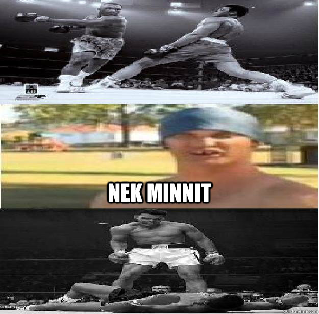 nek minnit - Ali v Listor nek minnit - quickmeme