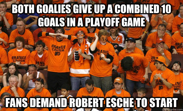 Flyers Goalies memes | quickmeme