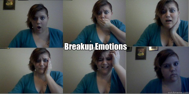 Breakup Emotions - Breakup Emotions - quickmeme