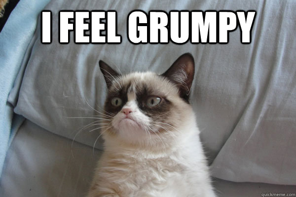 i feel grumpy - Misc - quickmeme