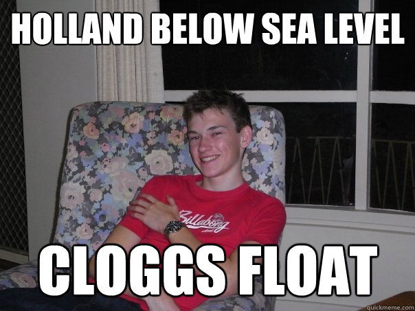 holland below sea level cloggs float - Cam.jpg - quickmeme