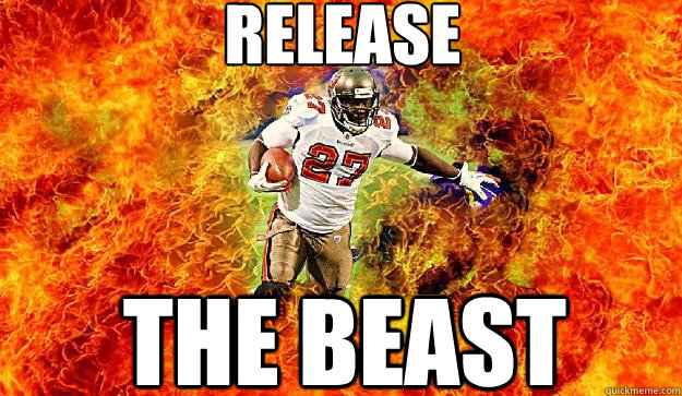 RELEASE THE BEAST - LeGarrette Blount Beast - quickmeme