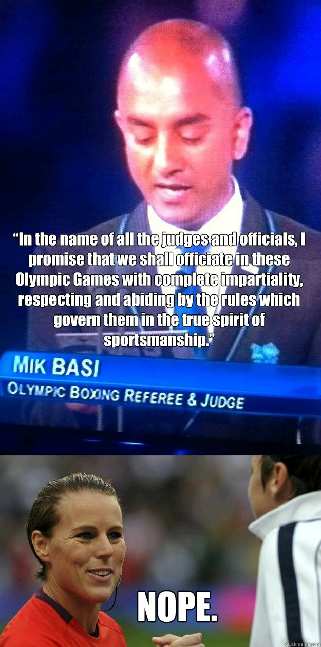 “In the name of all the judges and officials, I promise that we shall officiate in these Olympic ...