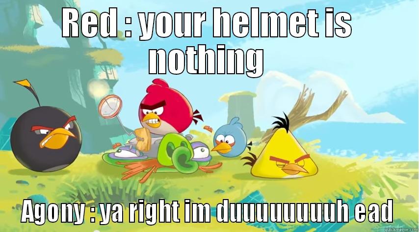 Agony ( Mustache Pig, Vs Angry birds ) - quickmeme