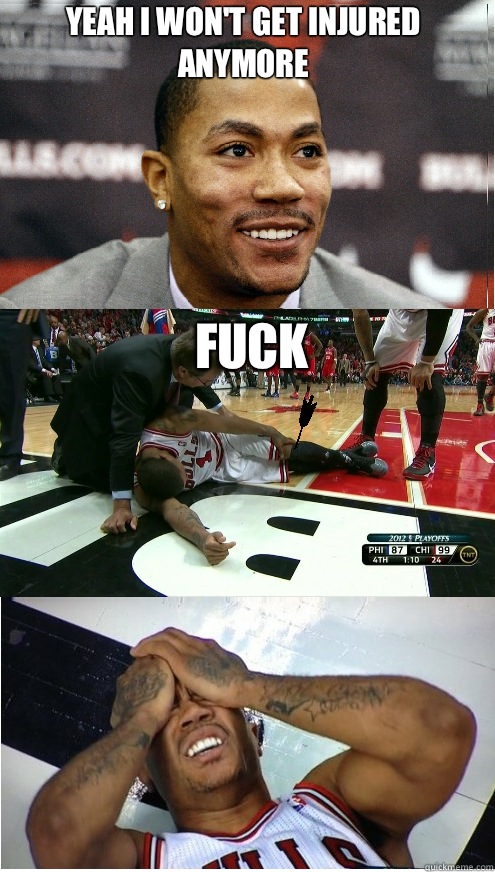 Derrick Rose Knee Problems memes | quickmeme