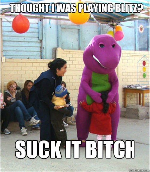SAYS HE LOVES YOU Rapes you anyway - Scumbag Barney - quickmeme