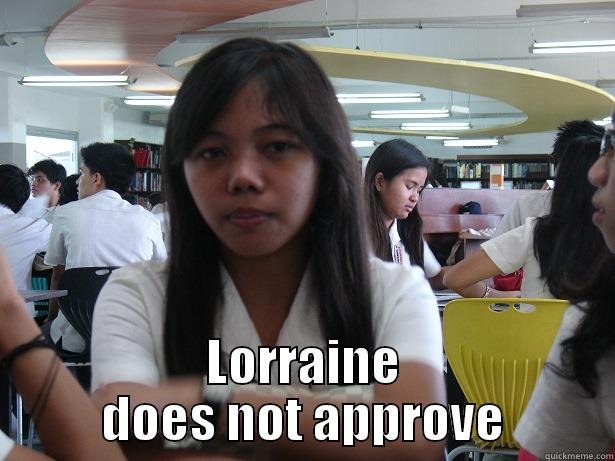 Lorraine does not approve - quickmeme