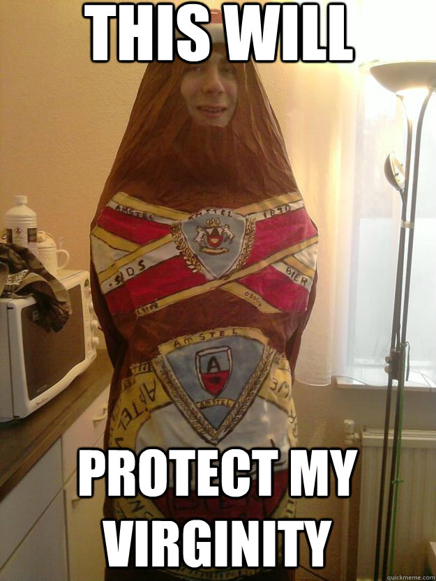 This Will Protect my virginity - Virginity Robert - quickmeme