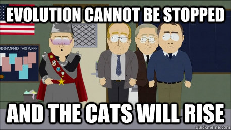 Evolution cannot be stopped And the cats will rise - Misc - quickmeme