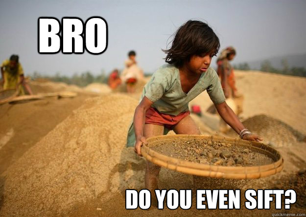 bro Do you even sift? - Misc - quickmeme