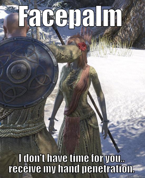Talk to the hand "eso" - quickmeme