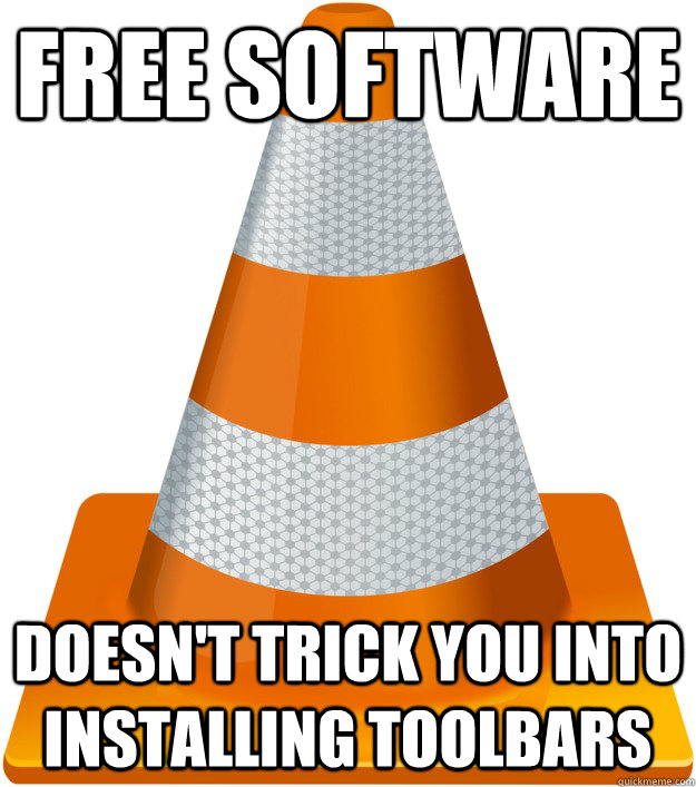 free software Doesn't trick you into installing toolbars - Misc - quickmeme