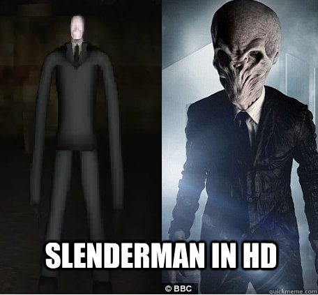 Slenderman in HD - Silence Slender - quickmeme