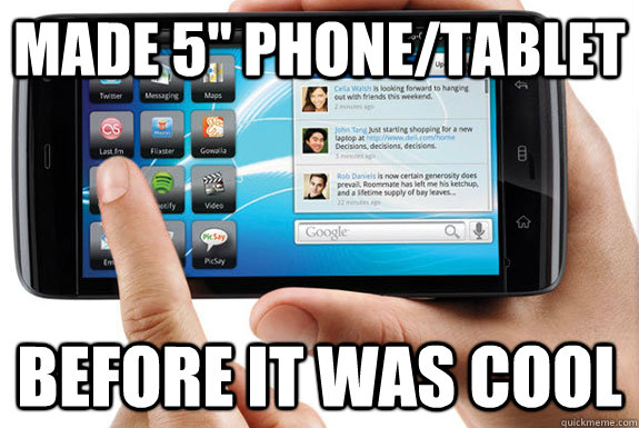 Made 5" phone/tablet before it was cool - Hipster Dell - quickmeme
