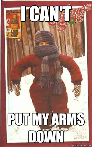 I can't Put my arms down - Misc - quickmeme