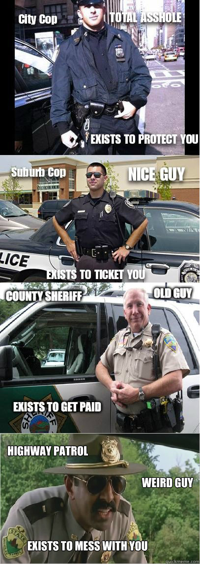Highway Patrol weird guy exists to mess with you - Misc - quickmeme