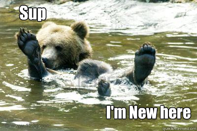 Sup I'm New here - Sup, Im new here - quickmeme