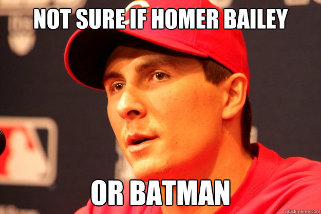 Not sure if Homer Bailey Or Batman - Homerman - quickmeme