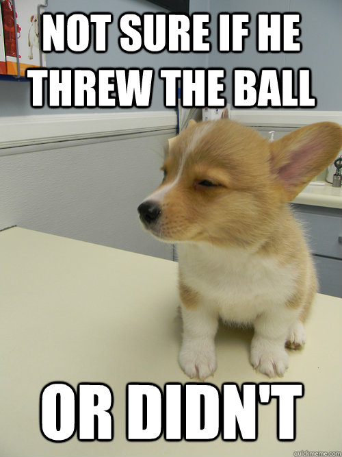 Not sure if he threw the ball or didn't - Misc - quickmeme