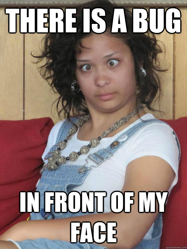 THERE IS A BUG In front of my face - Misc - quickmeme