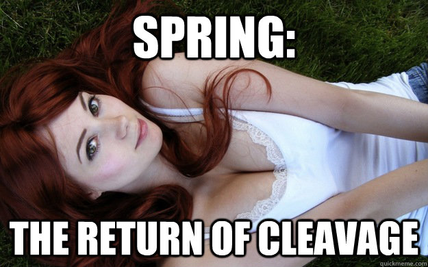 Spring: The Return of Cleavage - Misc - quickmeme