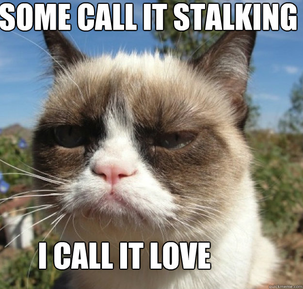 SOME CALL IT STALKING I CALL IT LOVE - Misc - quickmeme