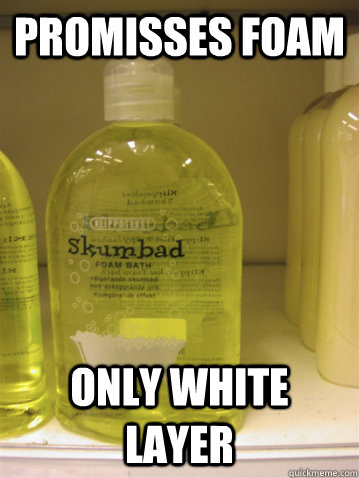 promisses foam only white layer - Misc - quickmeme
