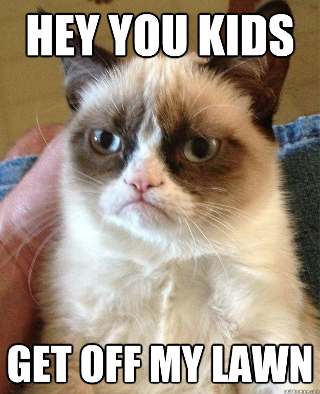 Hey you kids get off my lawn - Misc - quickmeme