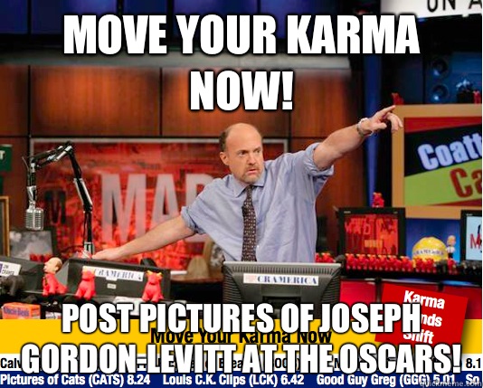 Move your karma now! Post pictures of Joseph Gordon-Levitt at The Oscars! - move your karma now ...