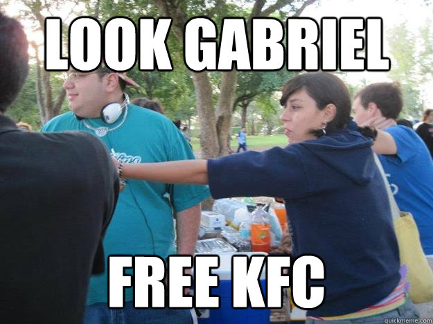 Look gabriel Free Kfc - Kfc Gabriel - quickmeme