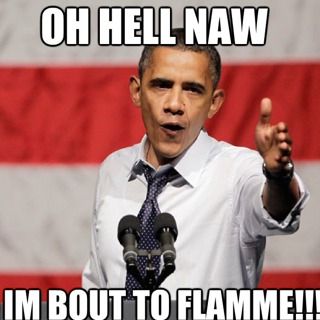 shut up bitch you gone suck this dick - Annoyed Obama - quickmeme