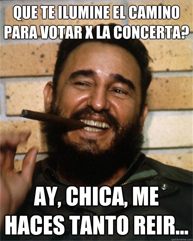 smoking is bad? cool people do it all the time - fidel castro says no to PIPA - quickmeme