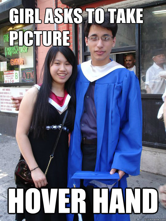 girl asks to take picture HOVER HAND - Horse Adam - quickmeme