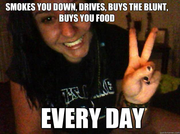 Generous stoner girl memes | quickmeme