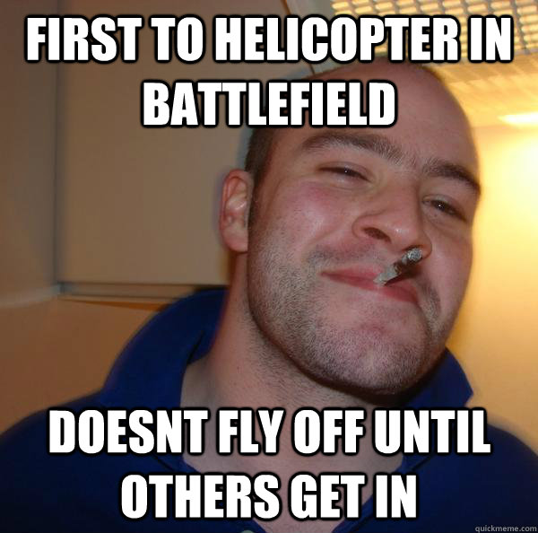 First to helicopter in Battlefield Doesnt fly off until others get in - Misc - quickmeme