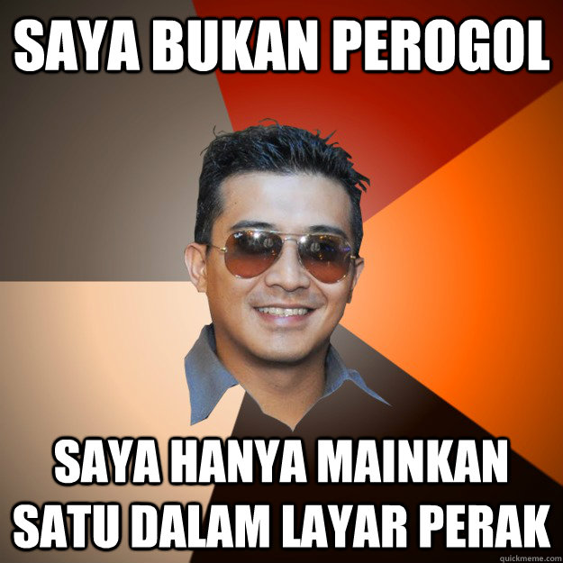 Saya bukan perogol Saya hanya mainkan satu dalam layar perak - douchebag-aaron-aziz - quickmeme