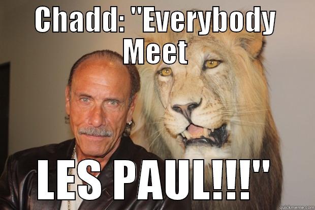 Chadd Les Gold Les Paul - quickmeme
