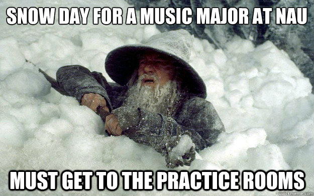 Gandalf in Snow Storm memes | quickmeme