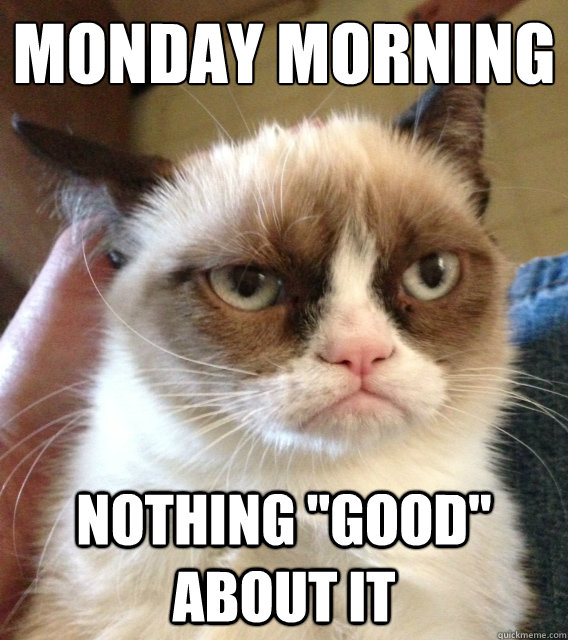 Monday Morning Nothing "good" about it - Misc - quickmeme