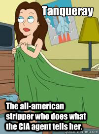 Tanqueray The all-american stripper who does what the CIA agent tells her. - Tanqueray - quickmeme